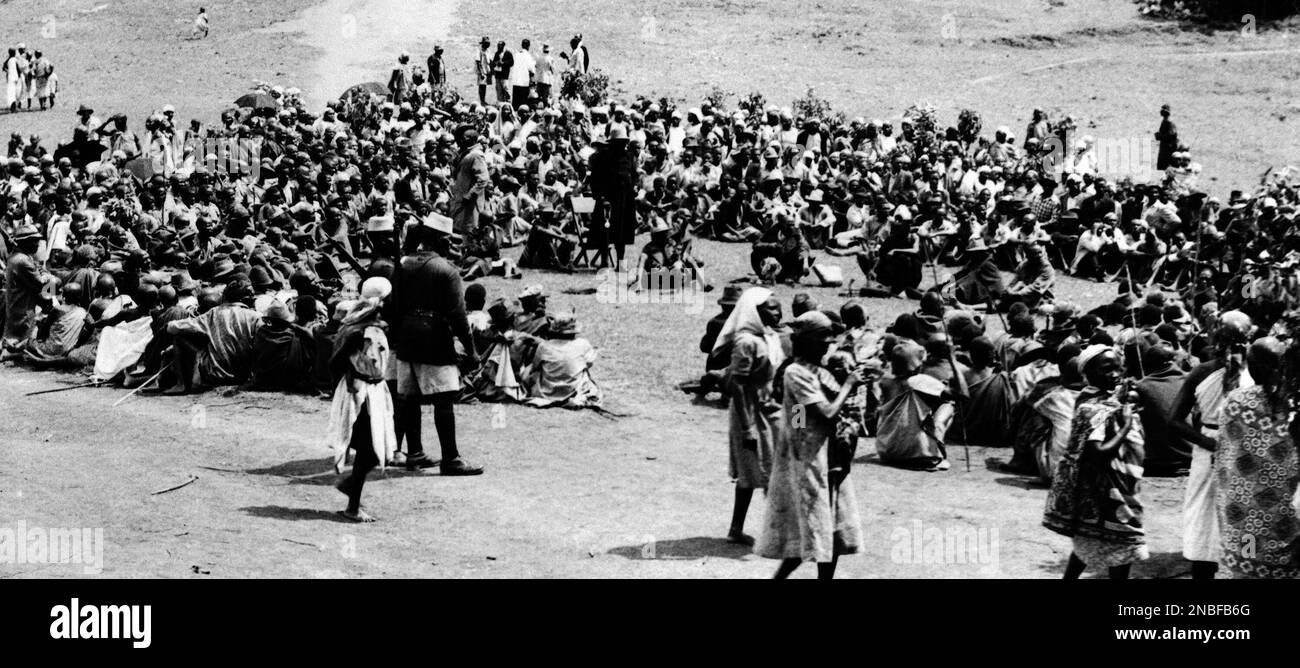 Some of the many Kikuyu men and women who gathered to take the oath ...