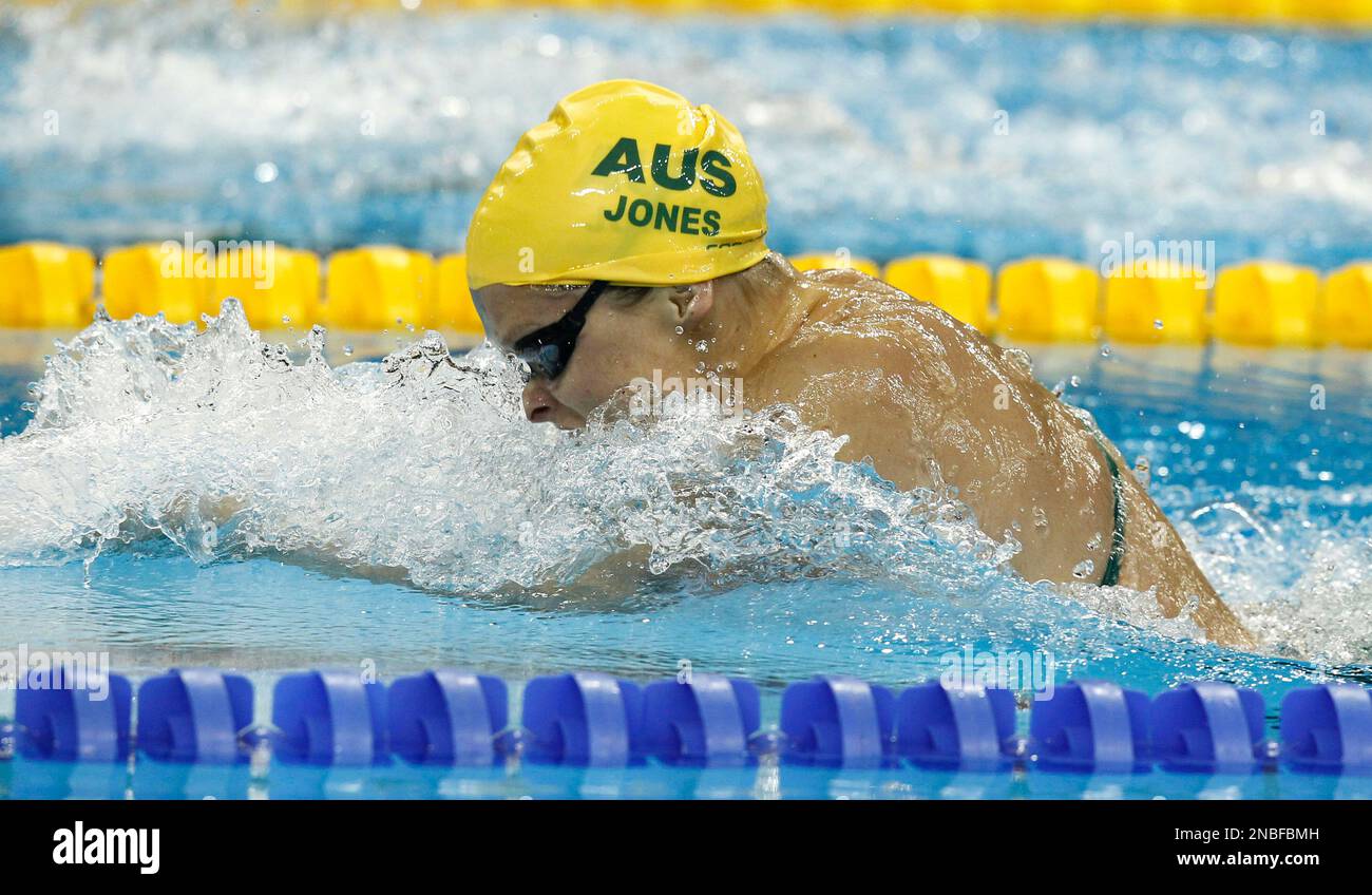 Australia's Leisel Jones competes on her way to winning the silver ...