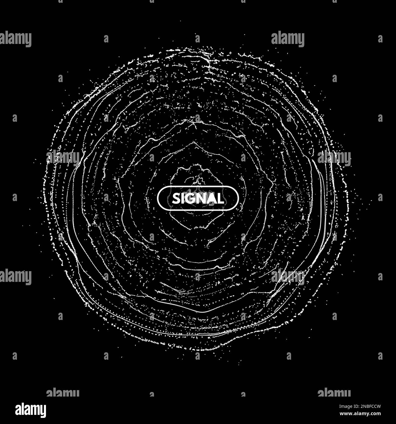 3d Abstract Sphere Array With Dynamic Particles Modern Science And