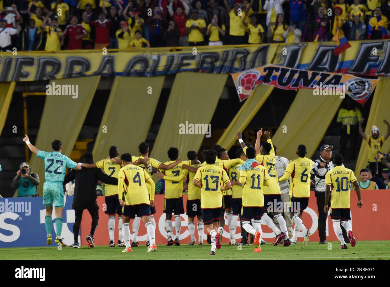 Bogota, Colombia on February 12, 2023. Colombia's national team ...