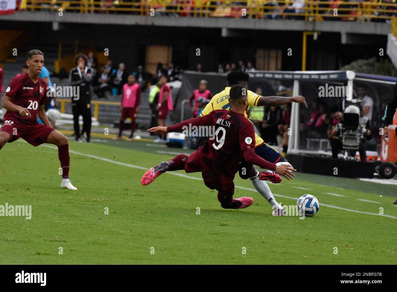 Bogota, Colombia on February 12, 2023. Venezuela's Jevin Kelsy and ...