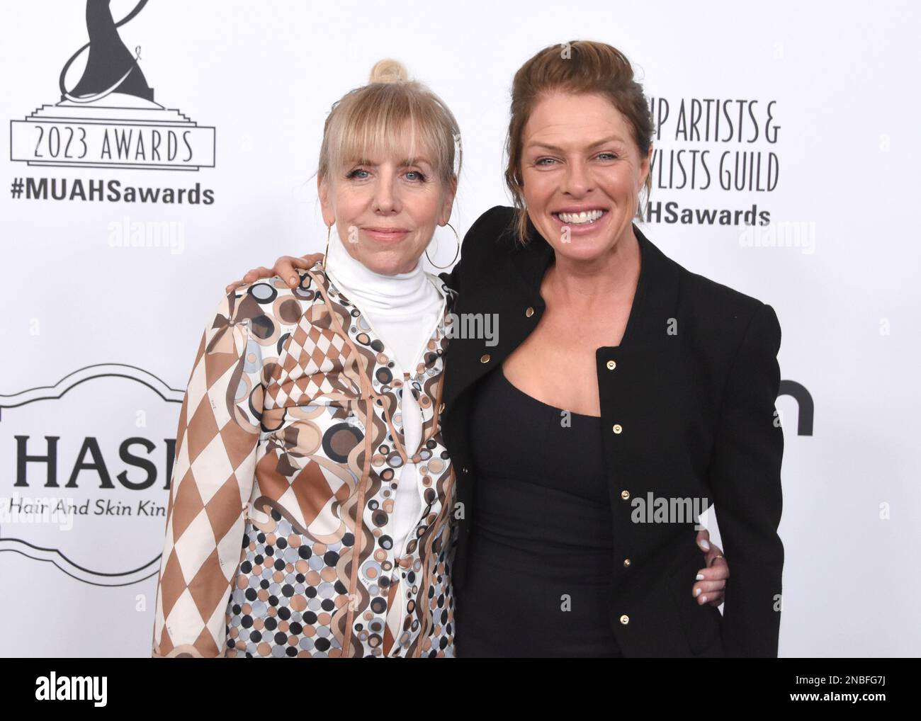 Beverly Hills, California, USA 11th February 2023 (L-R) Hair Stylists ...