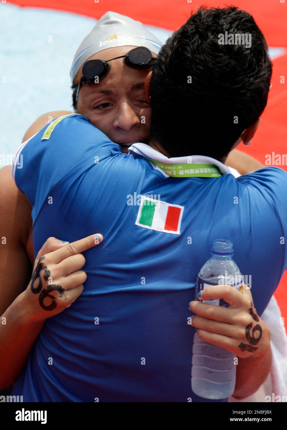 Bronze medalist Italy's Alice Franco celebrates after completing the ...