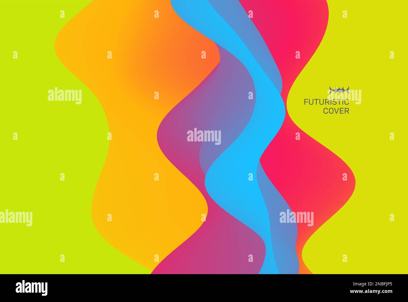 Colorful Abstract Background Dynamic Effect Futuristic Technology Style Motion Vector