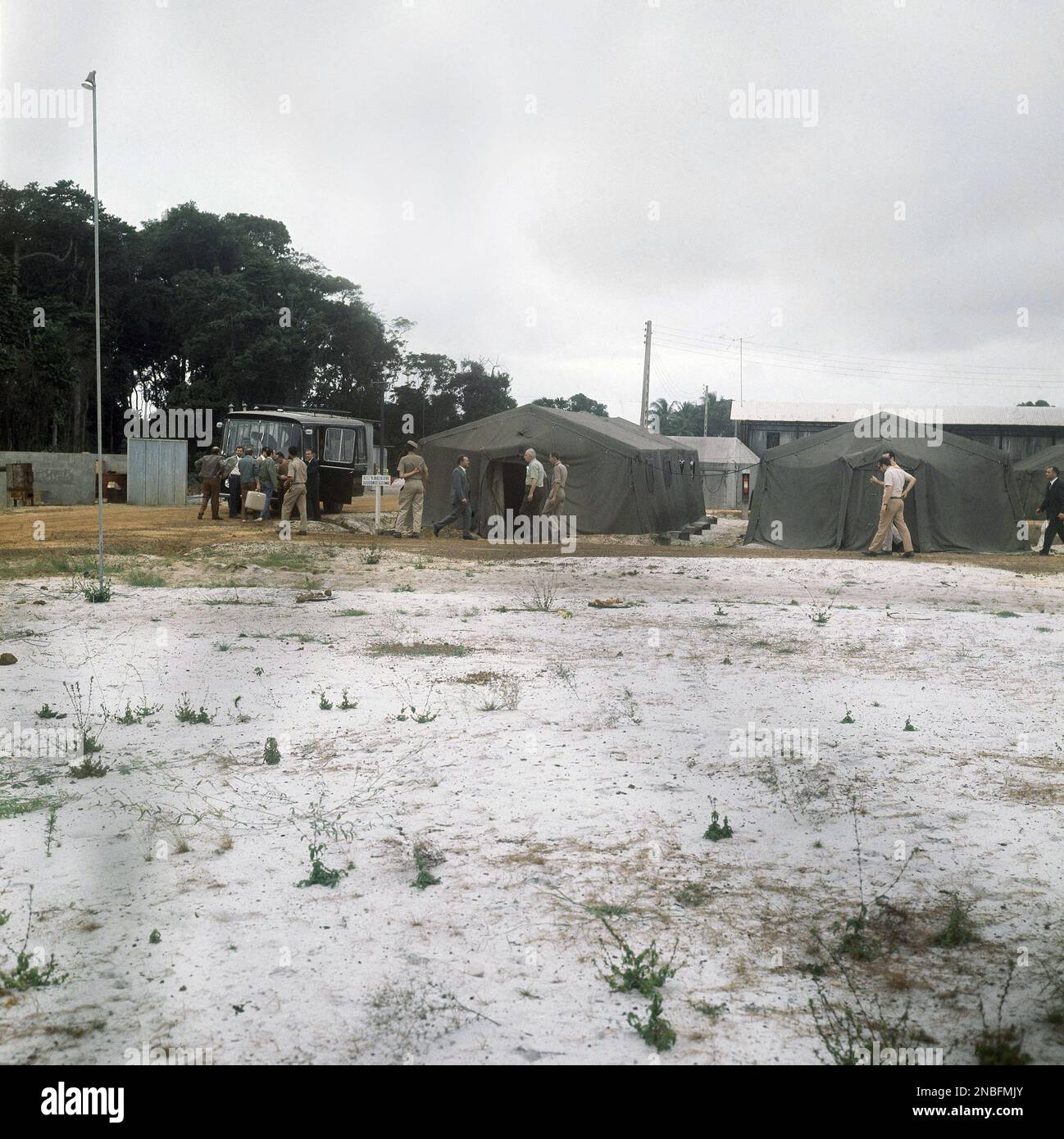 Military tent hospital in Libreville, Gabon on June 9, 1969. (AP Photo ...