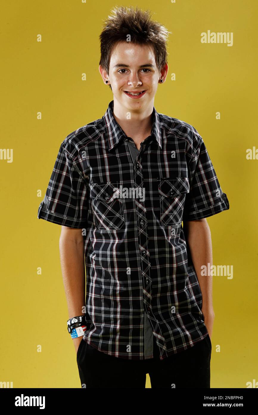 Actor Brendon Eggertsen, poses for a portrait at the LMT Music Lodge ...