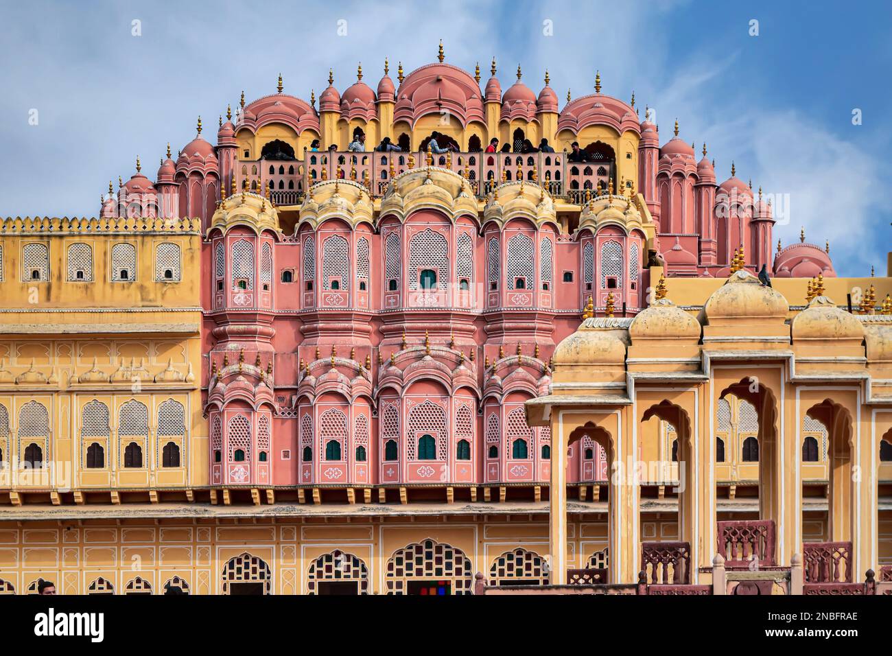 The Hawa Mahal of Jaipur. This palace is known as the Palace of winds ...