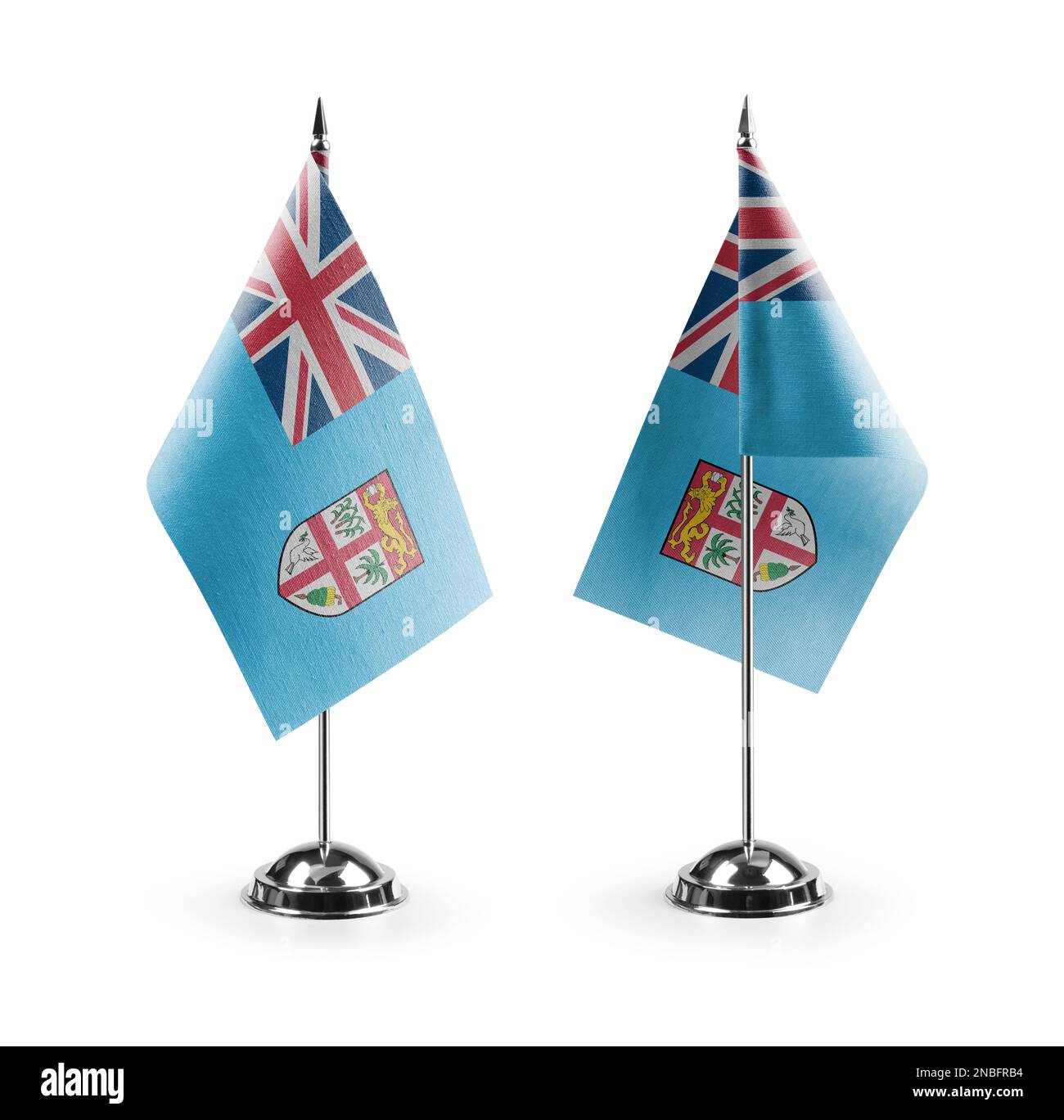 Small national flags of the Fiji on a white background Stock Photo - Alamy