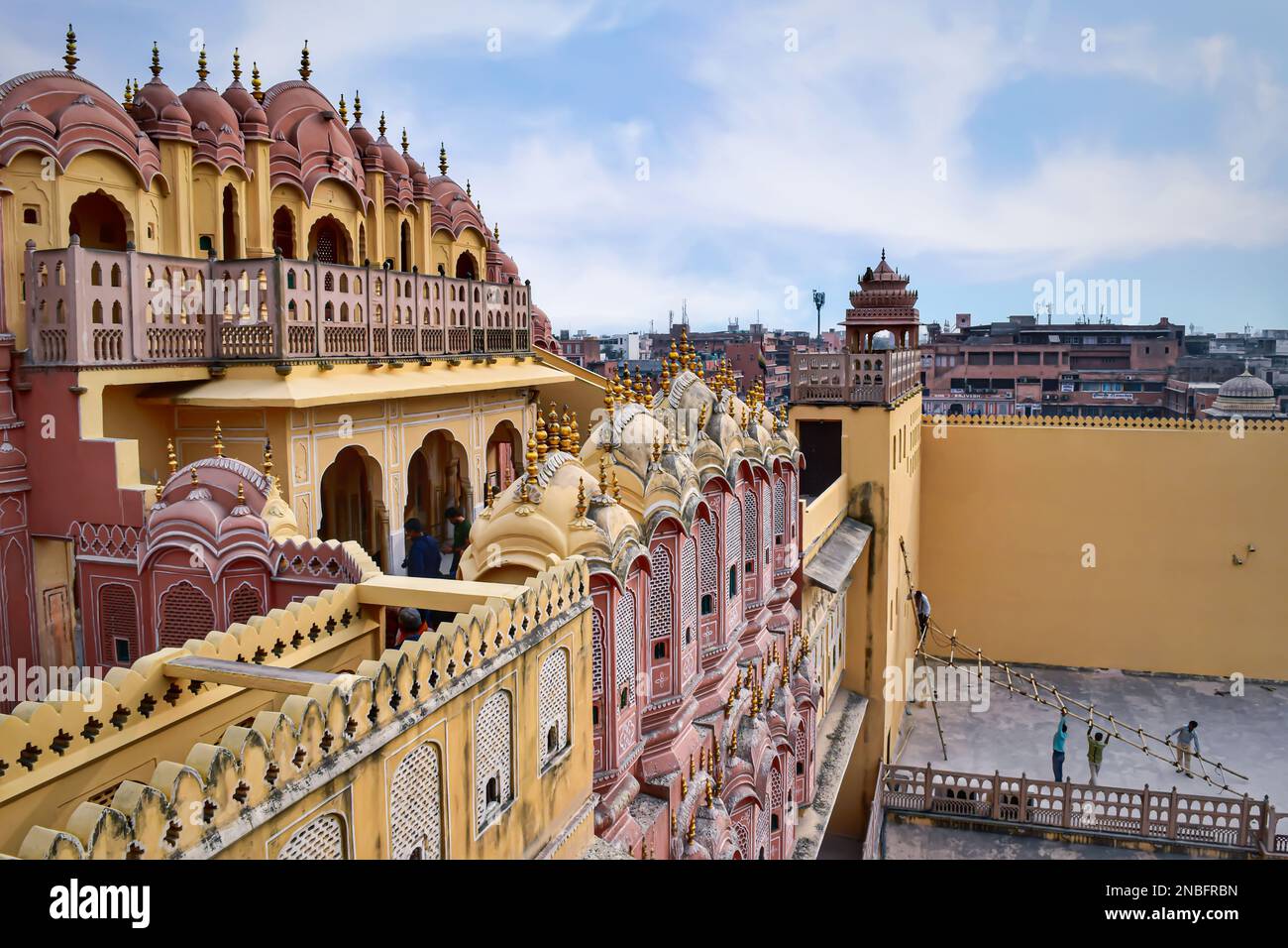 The Hawa Mahal of Jaipur. This palace is known as the Palace of winds ...