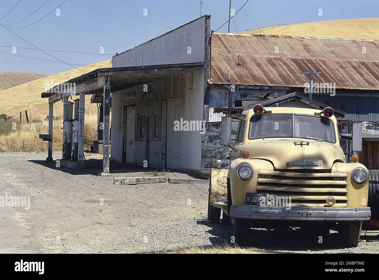Old highway garage ain Altamont, California on August 2, 1983. (AP ...