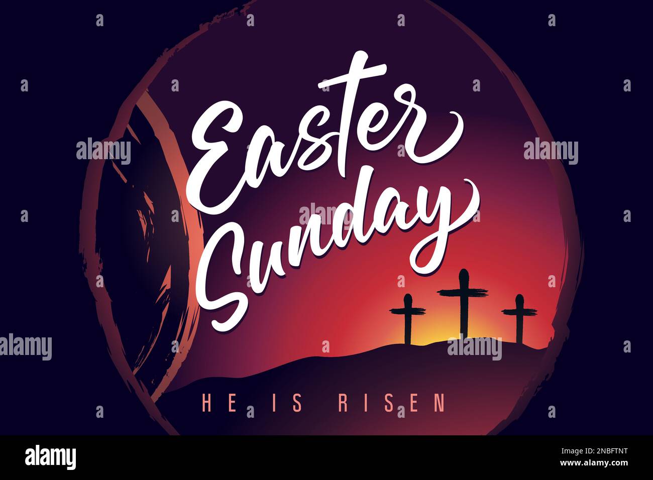 Easter sunrise Stock Vector Images - Alamy