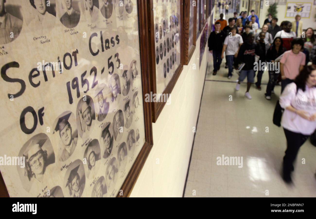 In this photo taken March 29, 2011, Sparkman High School students walk ...