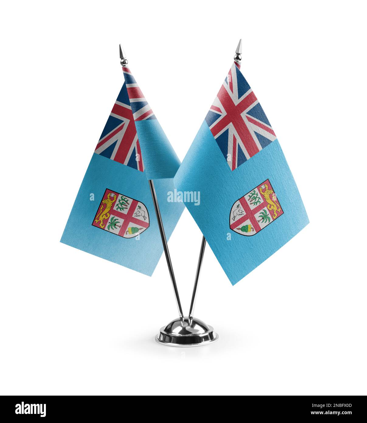 Small national flags of the Fiji on a white background Stock Photo - Alamy