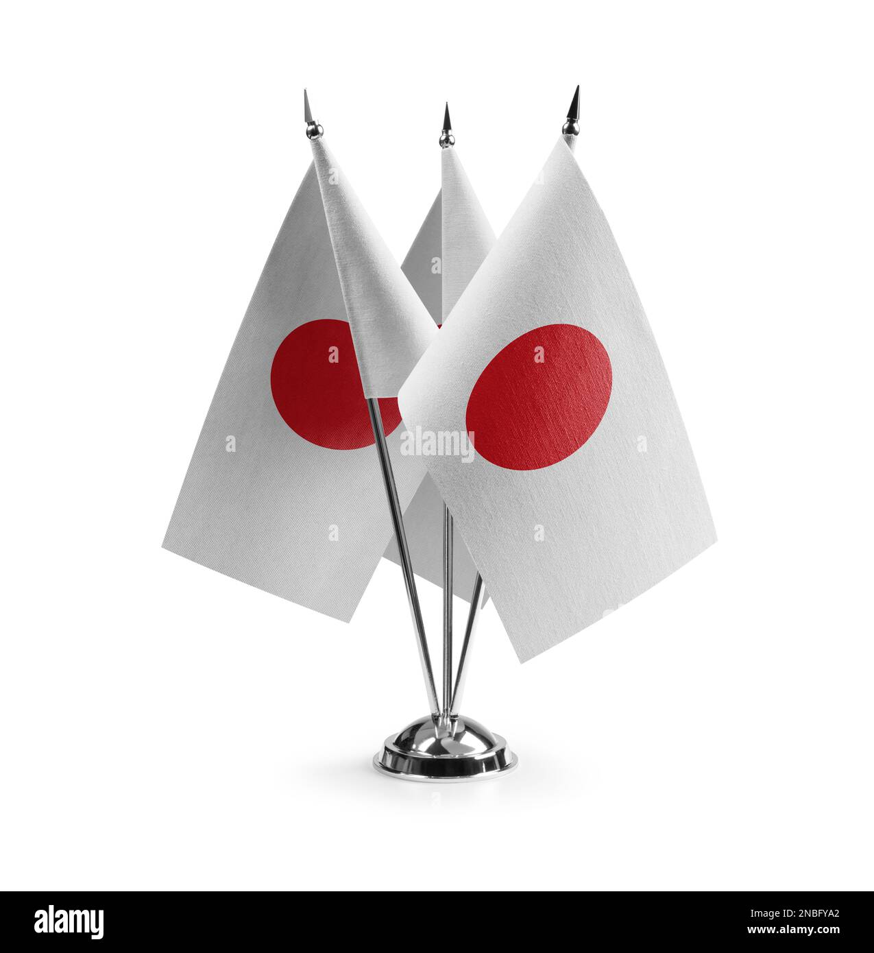 Small national flags of the Japan on a white background Stock Photo - Alamy