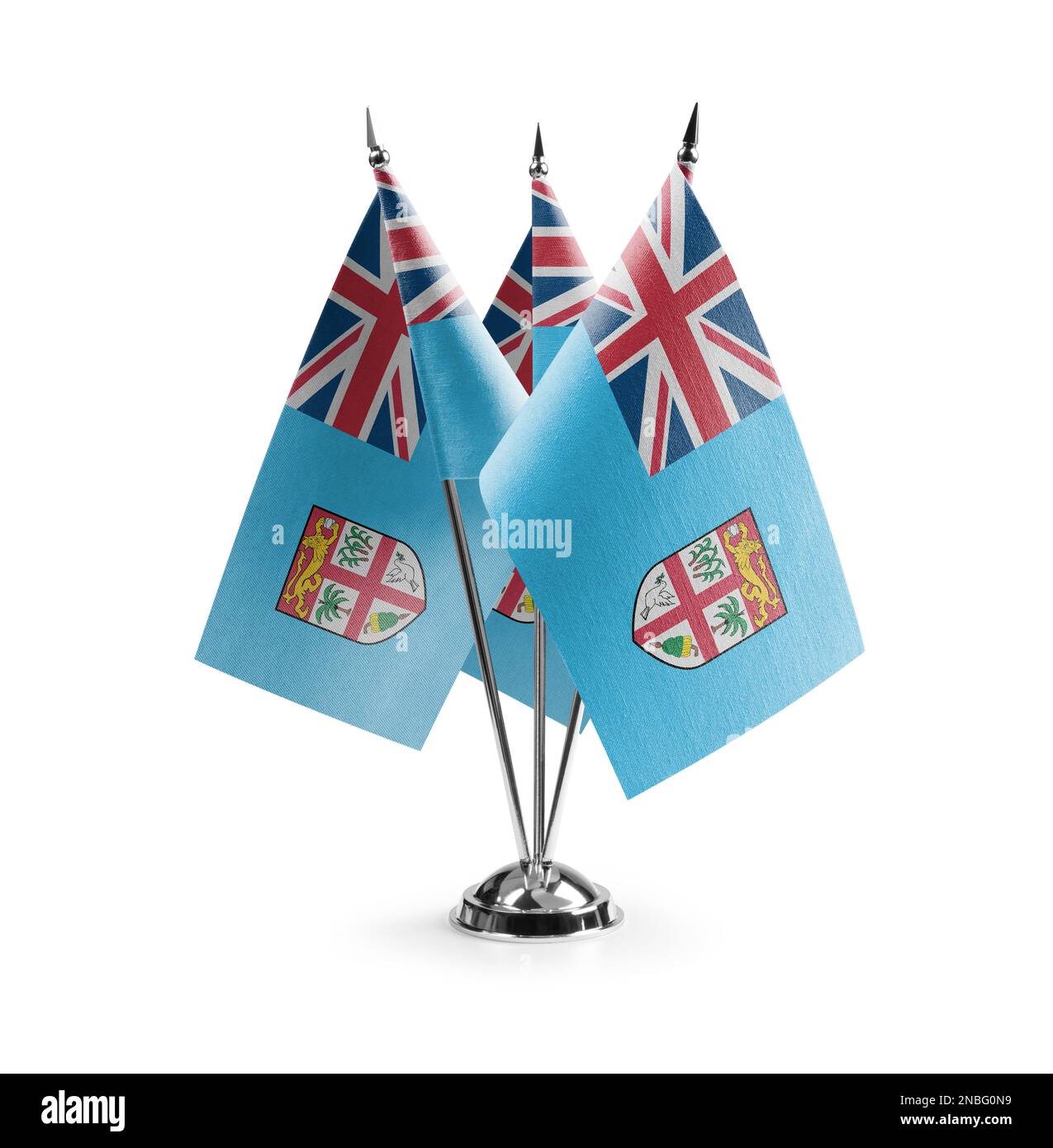 Small national flags of the Fiji on a white background Stock Photo - Alamy