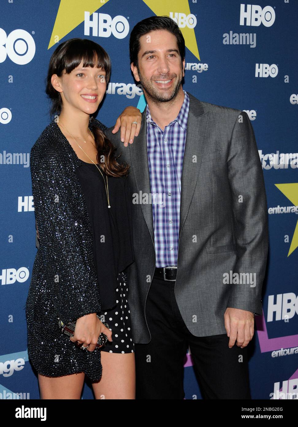 Actor David Schwimmer and wife Zoe Buckman attend the final season ...