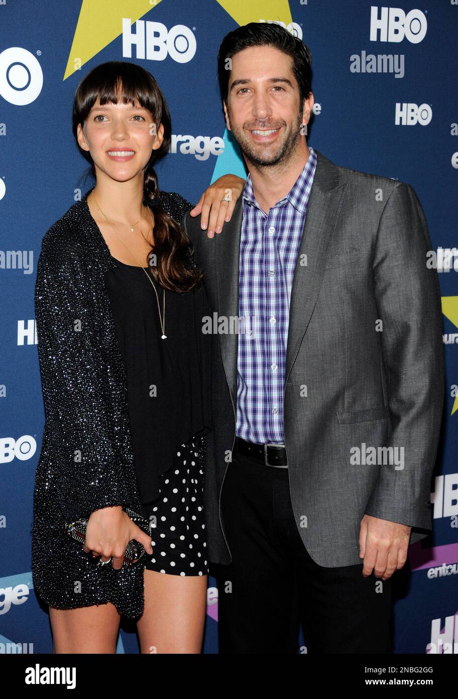 Actor David Schwimmer and wife Zoe Buckman attend the final season ...