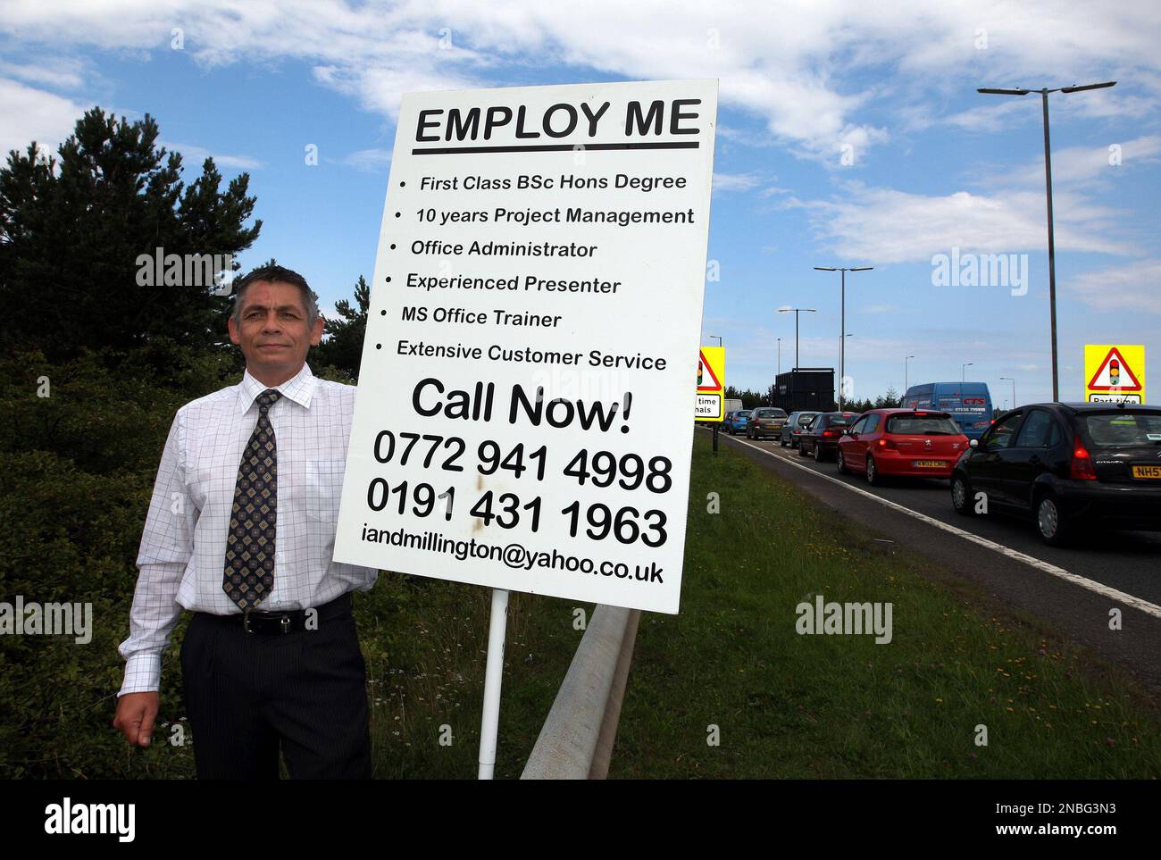 Ian Millington, has been unable to find a job, so he has resorted to ...