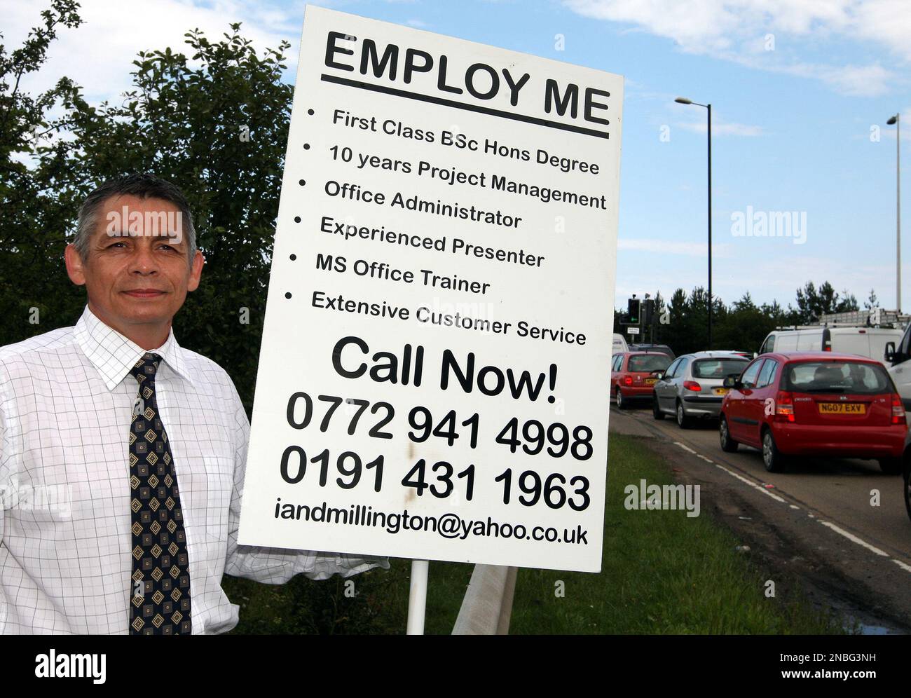 Ian Millington, has been unable to find a job, so he has resorted to ...