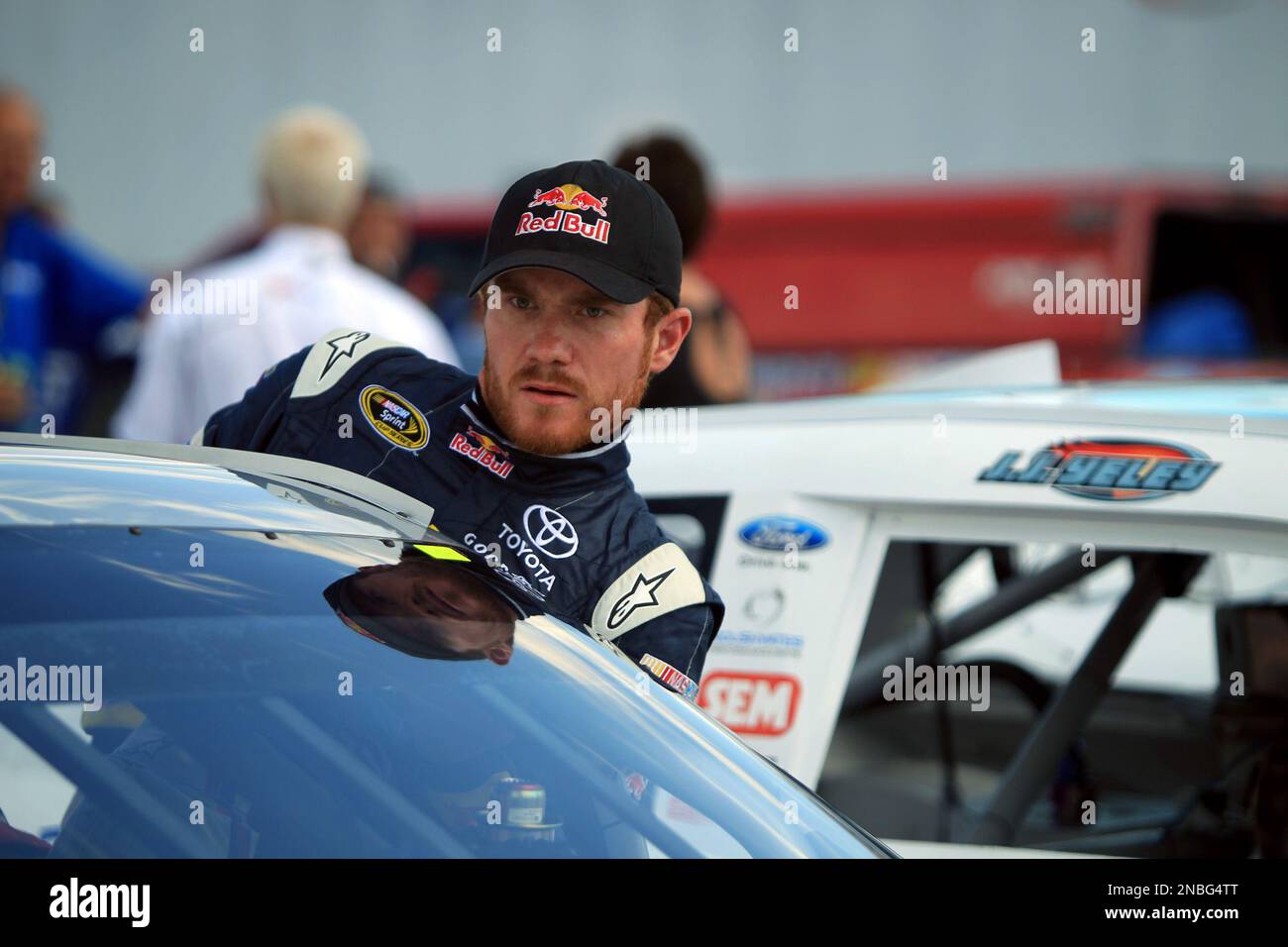 NASCAR driver Brian Vickers during practice for the NASCAR Lenox ...