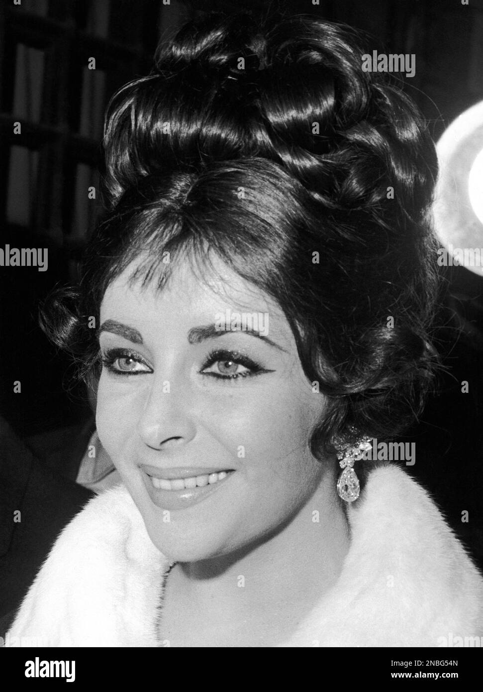 British-born actress Elizabeth Taylor, pictured as she arrived at a ...