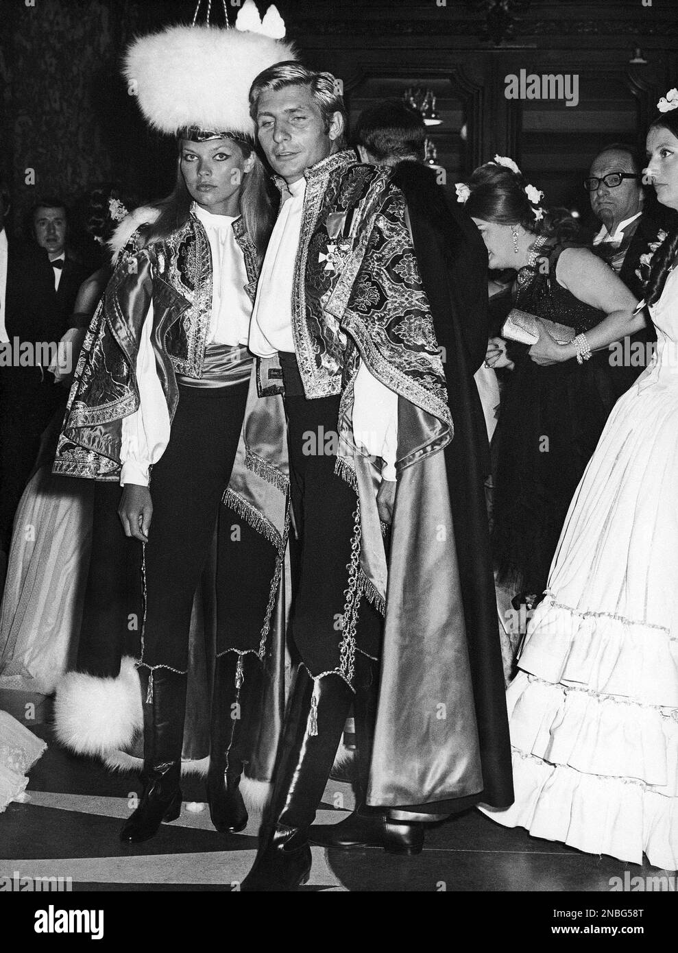 German photographer and industrialist Gunter Sachs and actress model ...