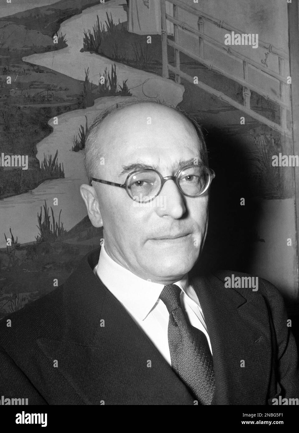 Dr. Heinrich Bruening, former German Chancellor, in Germany, in 1938 ...