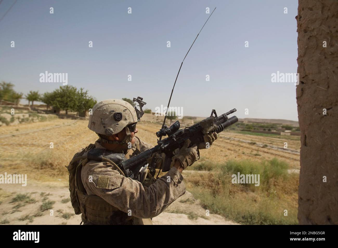 U.S. Marine Sgt. Jason Gagliano, 27, of Youngstown, Ohio, with the 3rd ...