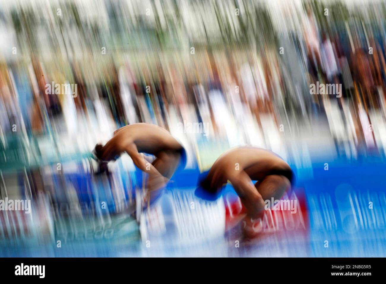 Yorick De Bruijm and Ramon De Meijer of The Netherlands dive during the ...