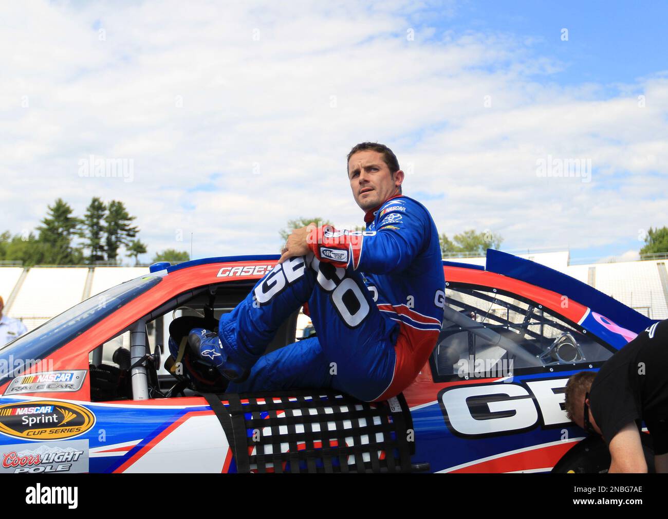 NASCAR driver Casey Mears during a qualifier for Sunday's NASCAR Lenox ...