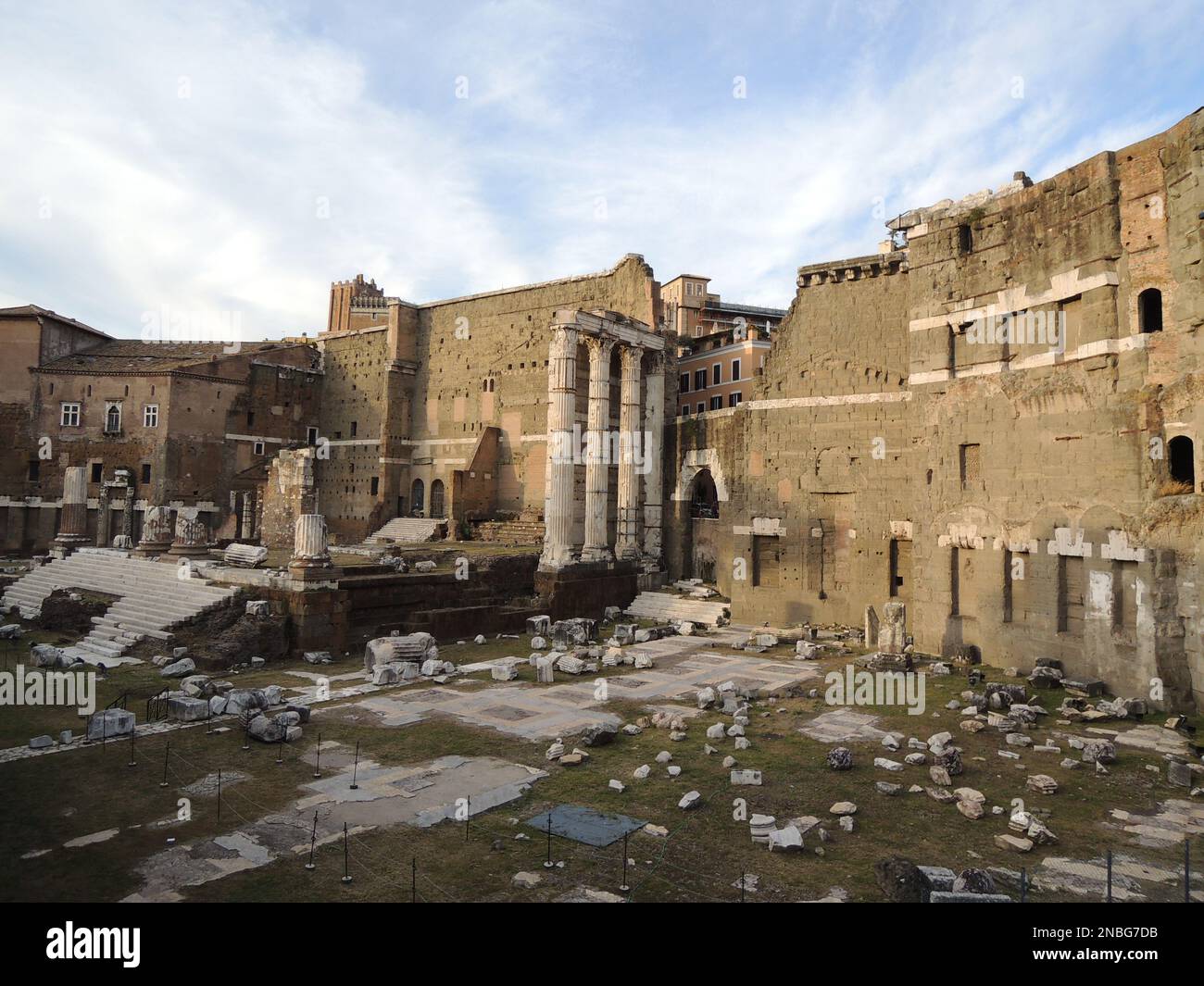 The ruins of the Temple of Mars Ultor in Rome Stock Photo - Alamy
