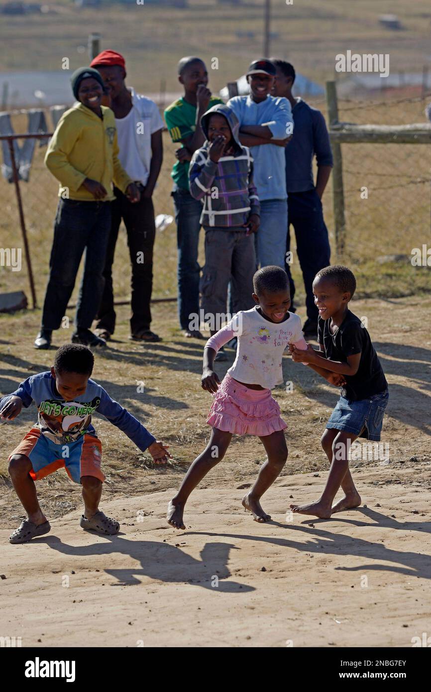 African Kids Dancing Happy Birthday