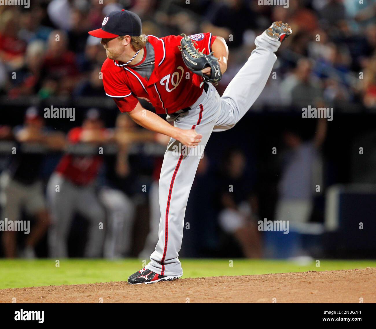 Washington Nationals relief pitcher Drew Storen (22) is shown during a ...