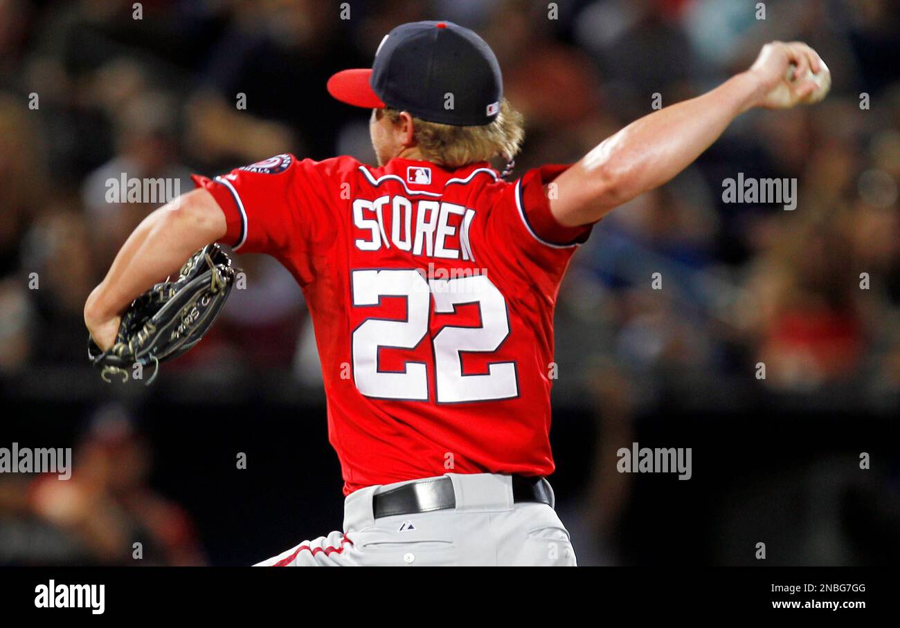 Washington Nationals relief pitcher Drew Storen (22) is shown during a ...