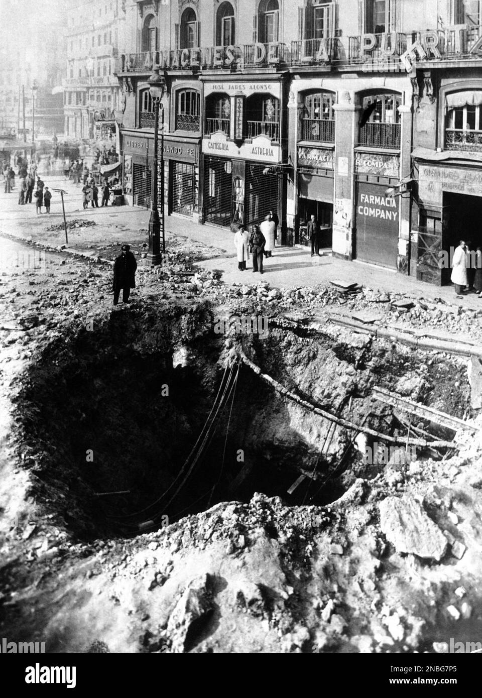 Madrid, the Spanish metropolis, however is being shelled and bombarded ...
