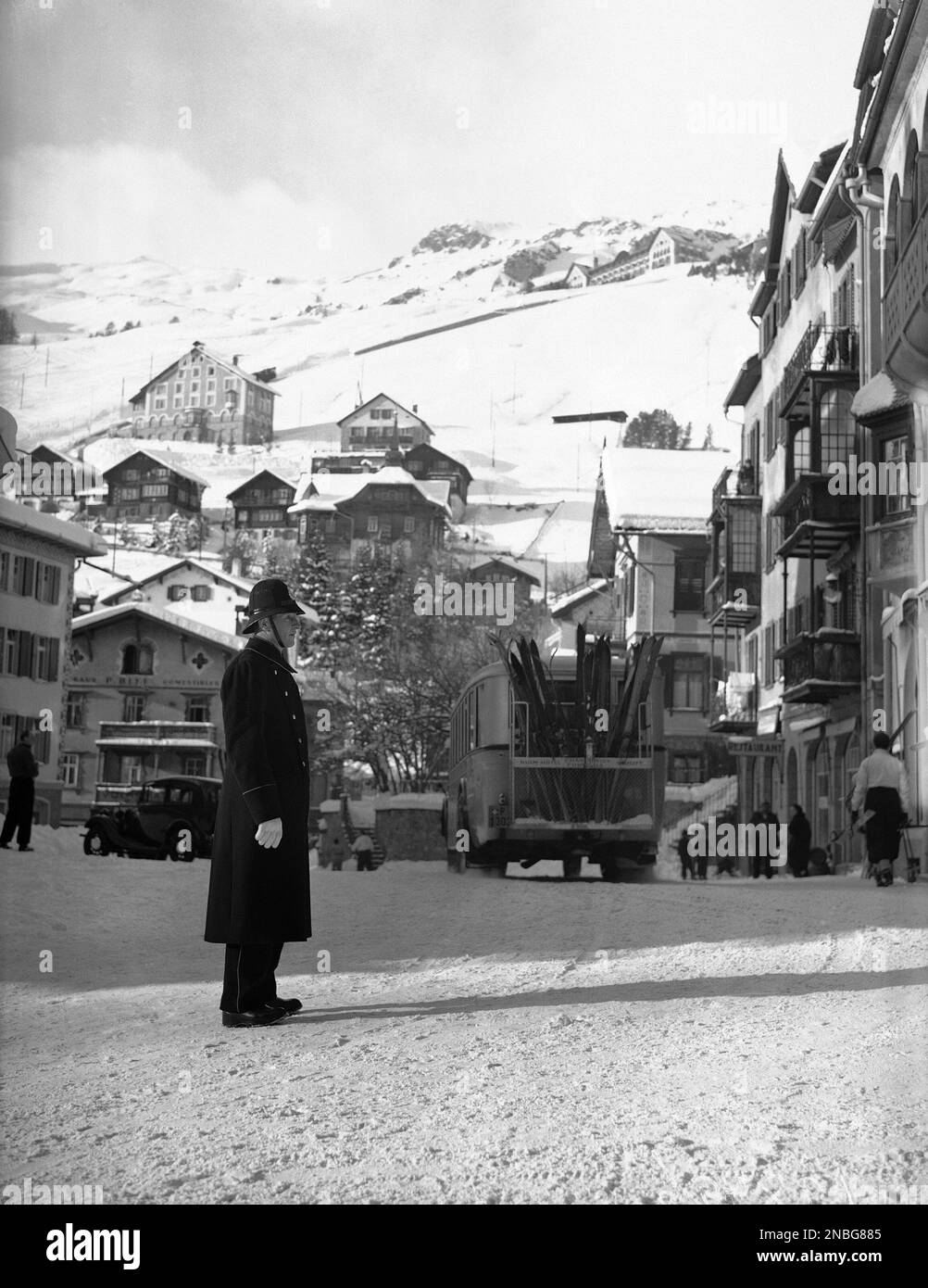 St. Moritz, the Swiss resort where the season is now at its height ...