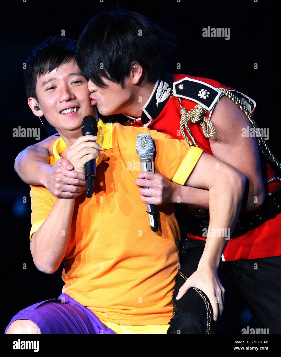 In this photo taken on Saturday, July 16, 2011, Malaysian singer Gary ...