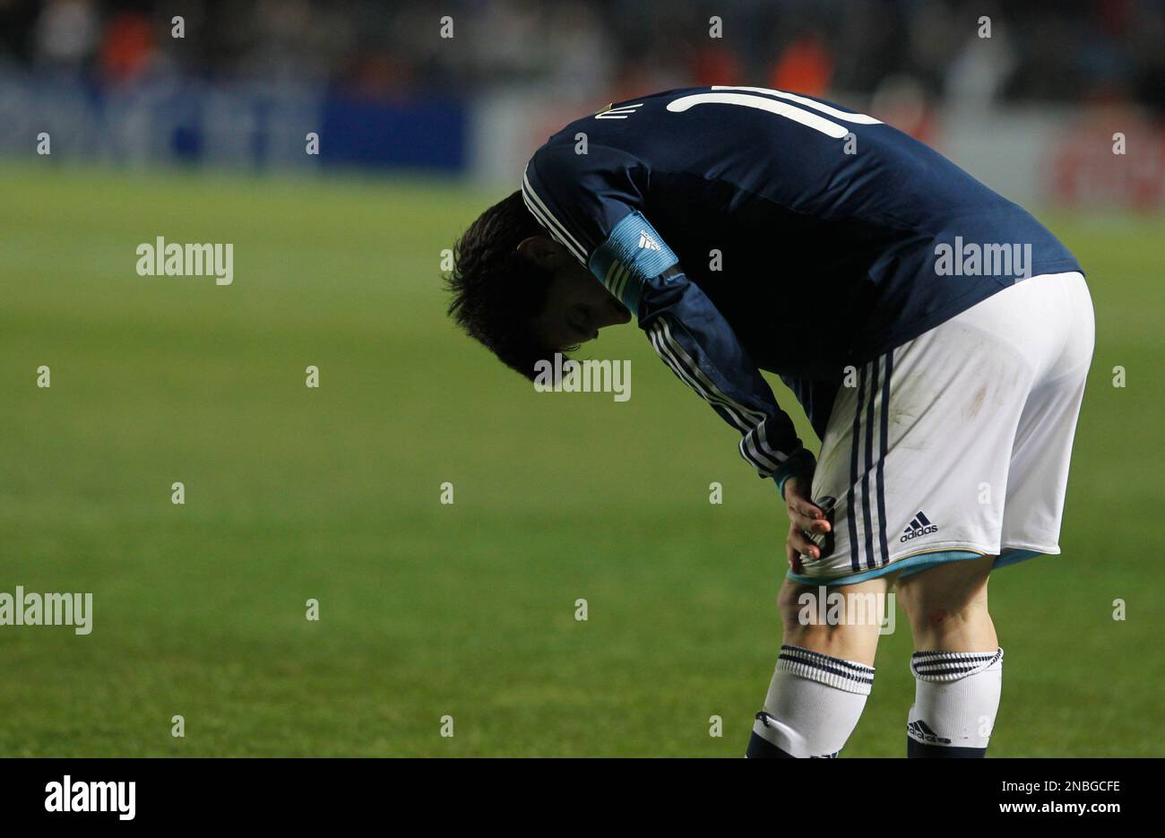 Argentina's Lionel Messi gestures during a Copa America quarterfinal ...