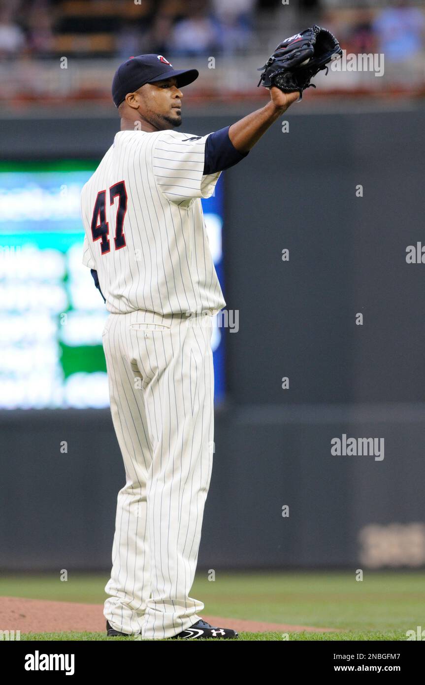 Minnesota Twins pitcher Francisco Liriano during a baseball game ...