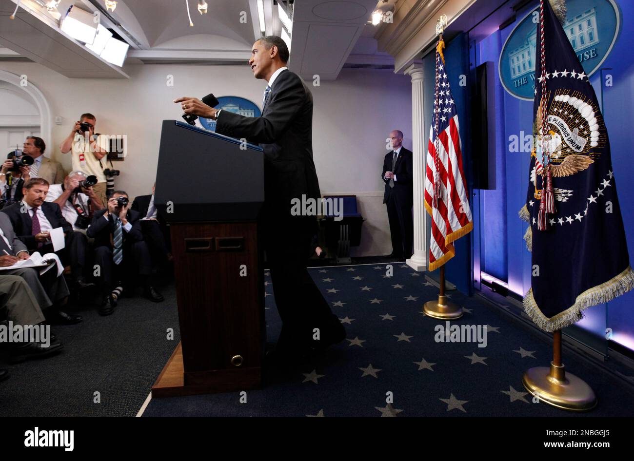 President Barack Obama talks about the ongoing budget negotiations ...