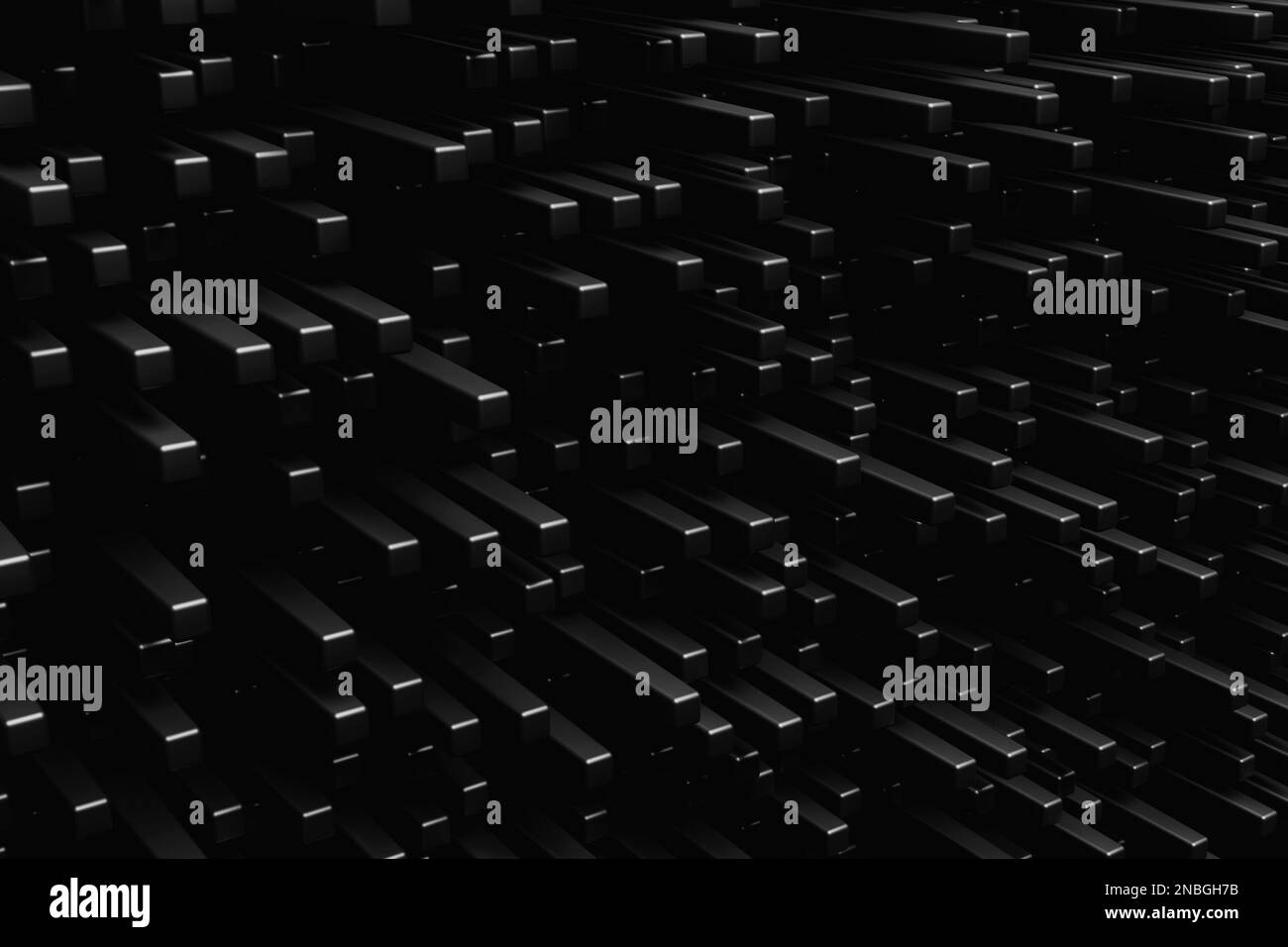 3d illustration black geometric pattern . Geometry background, pattern ...