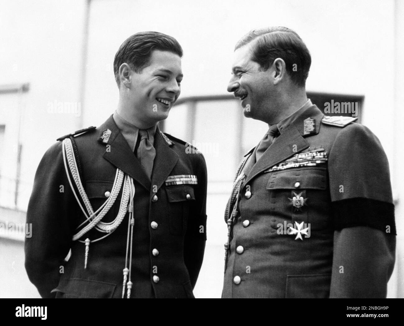 A happy study of King Carol and his son, the Crown Prince Michael in ...