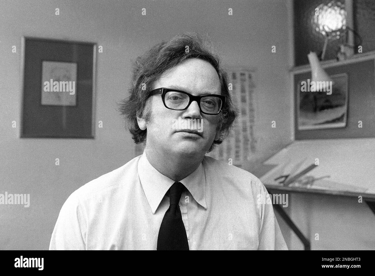 Bruce Page, Editor of the New Statesman, pictured in the newspapers ...