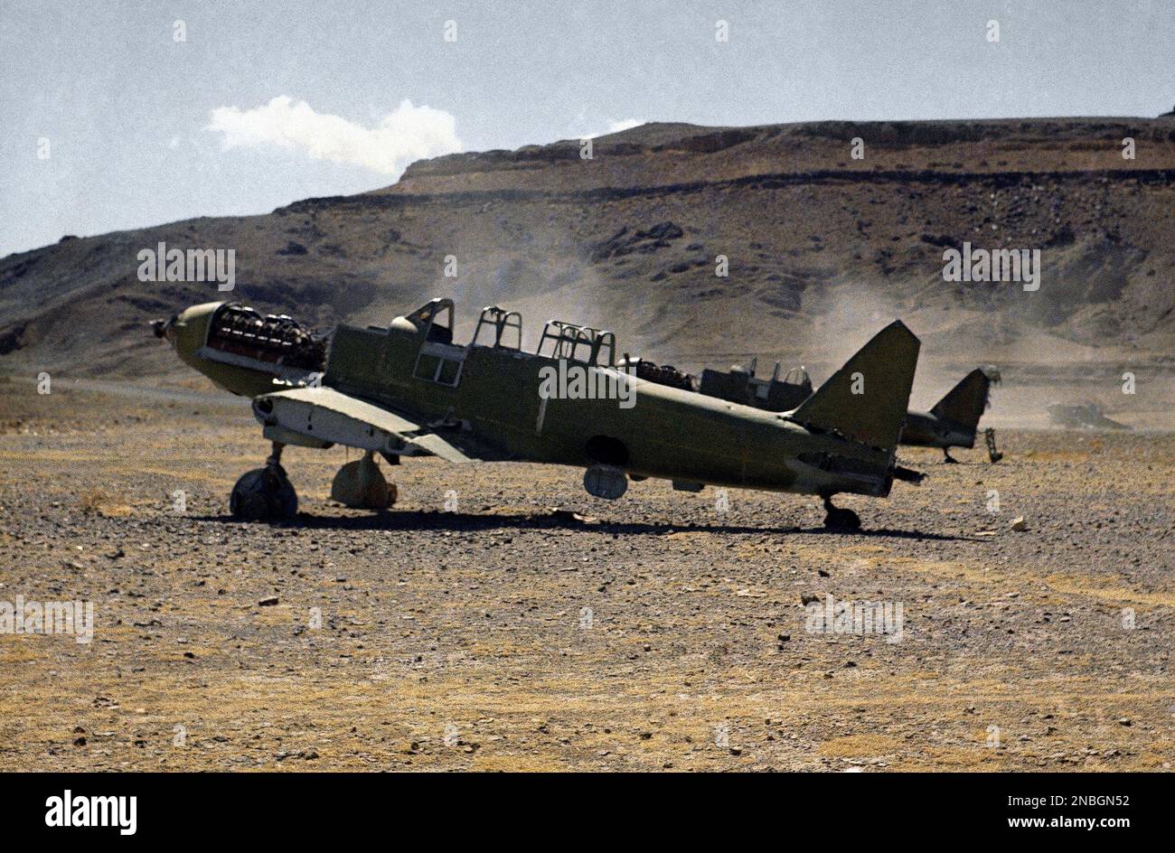 An old Yak airplane shown at an airport near Sanaa, Yemen on Dec. 29 ...