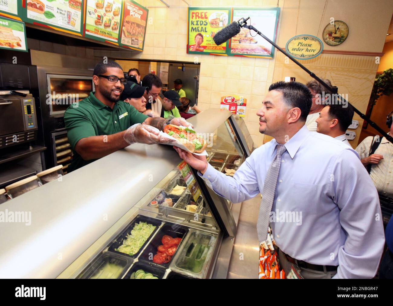 COMMERCIAL IMAGE - In this photo taken by AP Images for SUBWAY, Houston ...