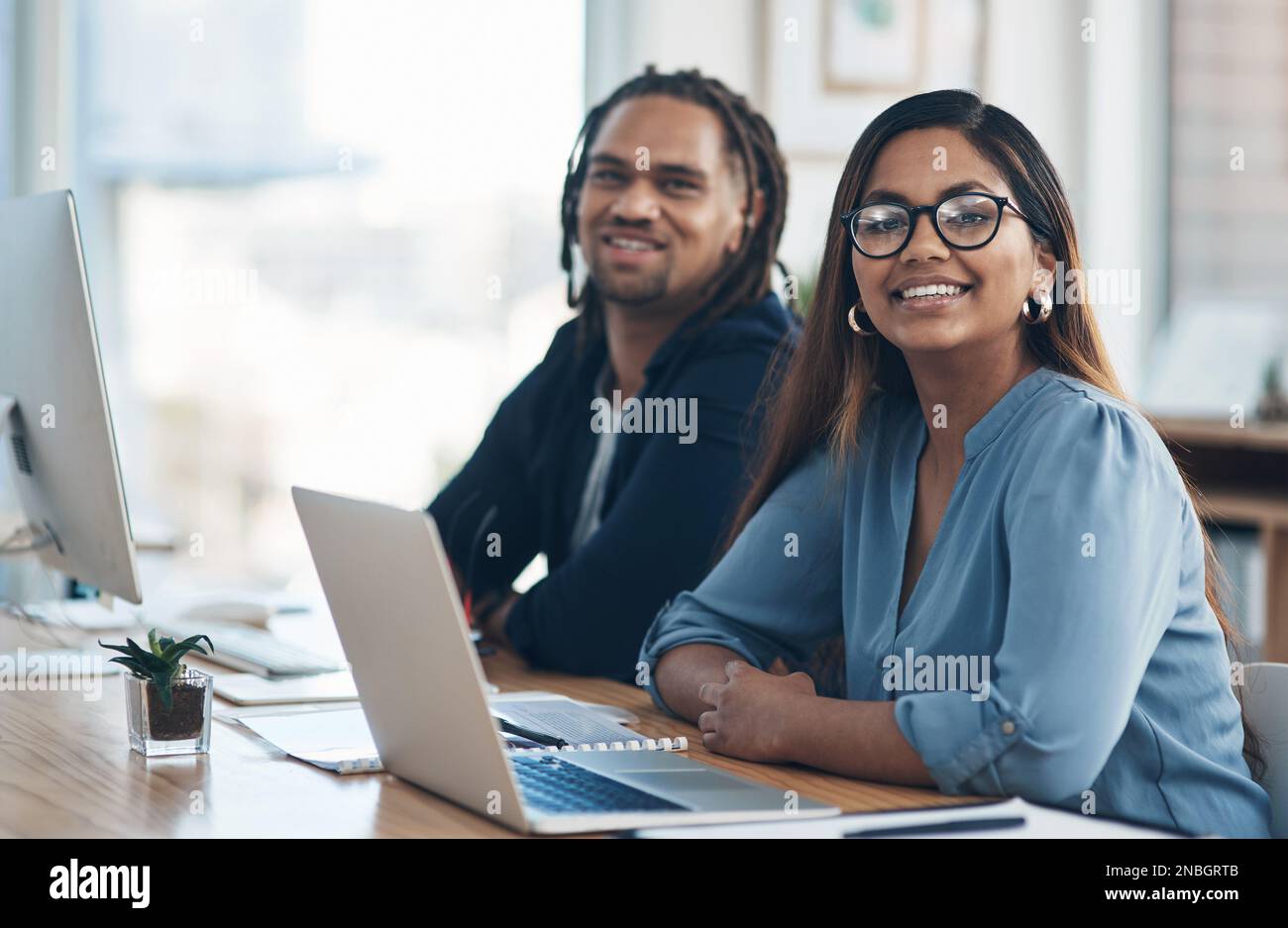Were a small team but with big ambitions. Portrait of two ...