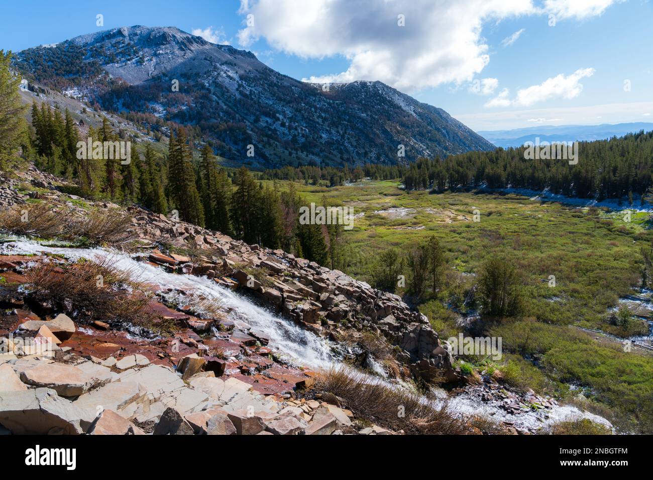 The beautiful landscape of Galena creek falls in Mount Rose Wilderness ...