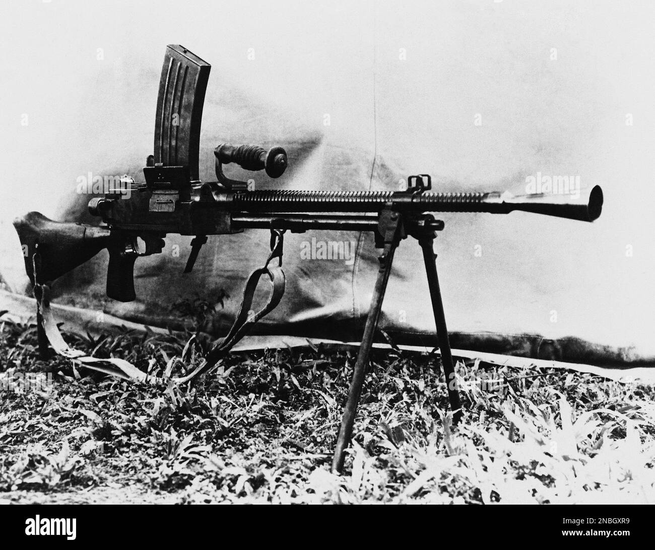 This light caliber machine gun was captured by U.S. Marines during the ...