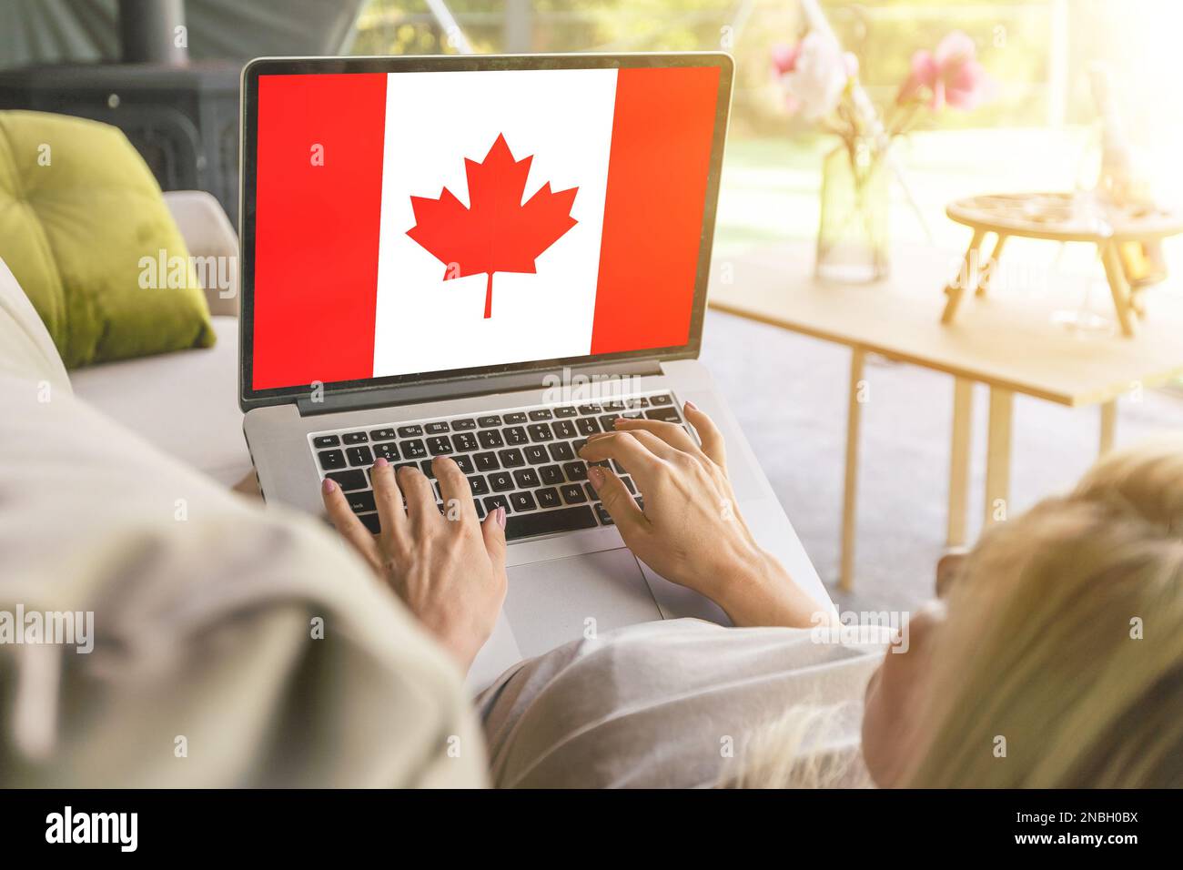 Canada National Flag Business Communication Connection Concept Stock ...