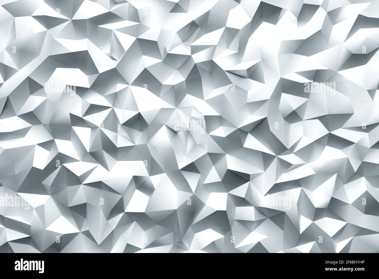 3D rendering. Silver pattern of different shapes. Minimalistic pattern ...